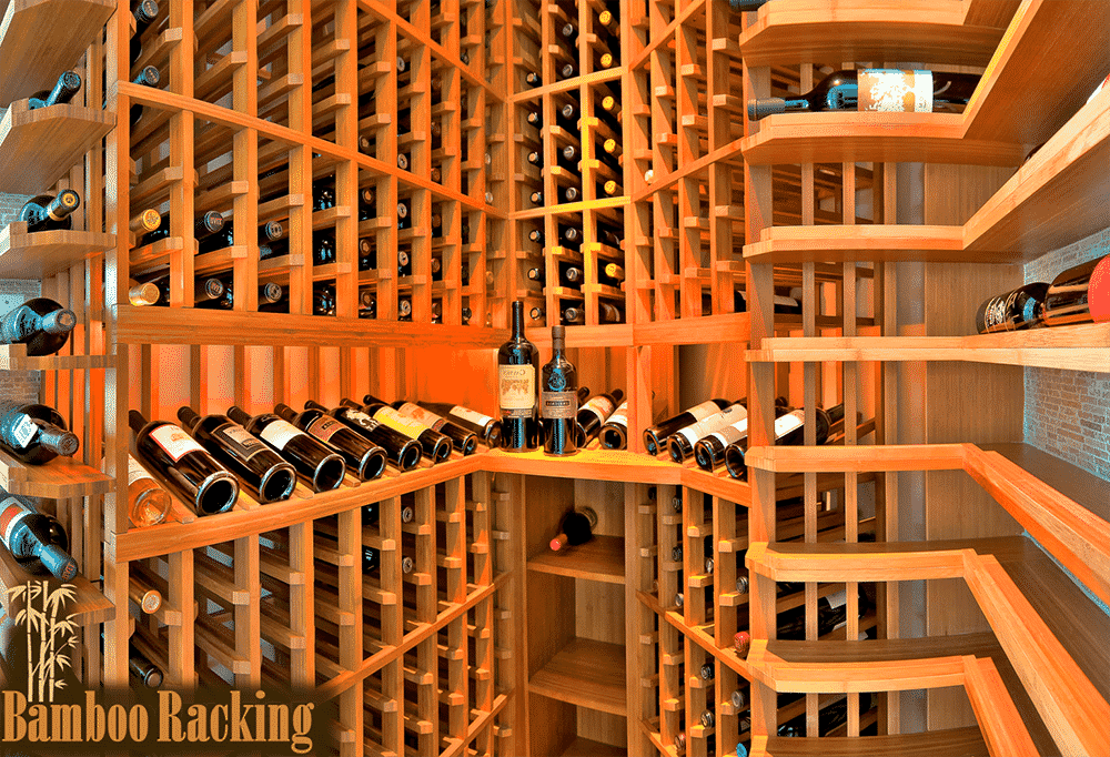 Bamboo Racks for Custom Wine Cellars - A Sustainable Choice