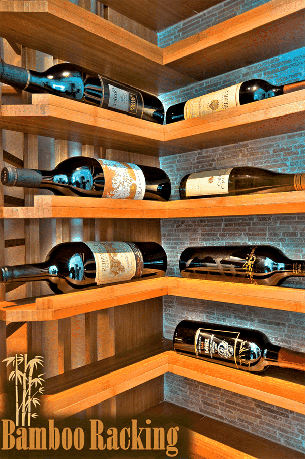 Bamboo Racks for Custom Wine Cellars - A Sustainable Choice