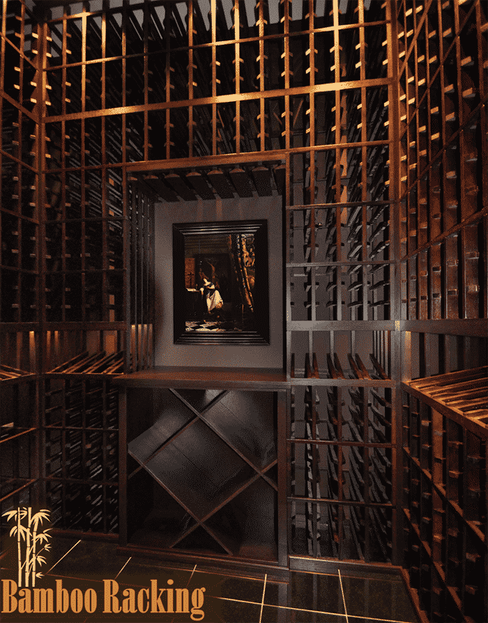 Bamboo Racks for Custom Wine Cellars - A Sustainable Choice