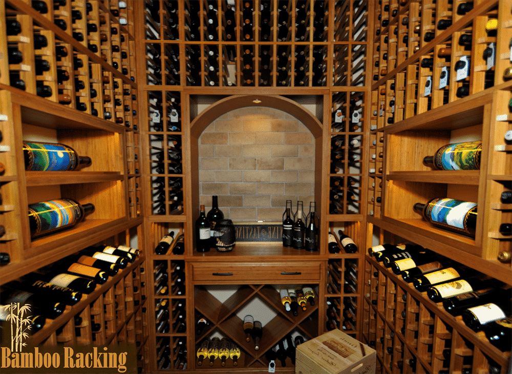 Bamboo Racks for Custom Wine Cellars - A Sustainable Choice