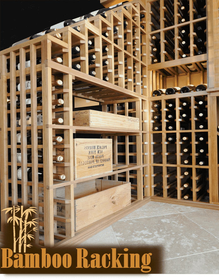 Bamboo Racks for Custom Wine Cellars - A Sustainable Choice
