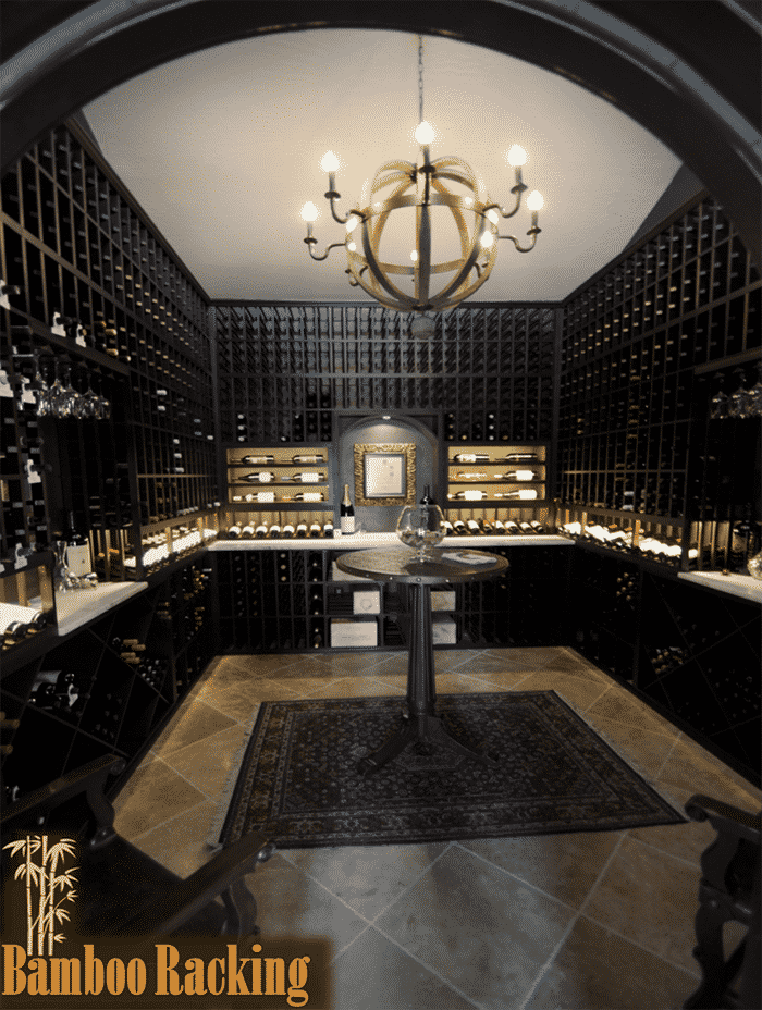 Bamboo Racks for Custom Wine Cellars - A Sustainable Choice