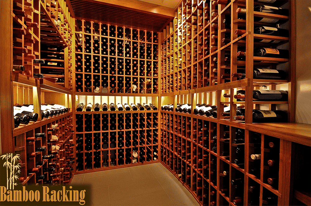 Bamboo Racks for Custom Wine Cellars - A Sustainable Choice