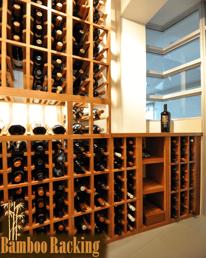 Bamboo Racks for Custom Wine Cellars - A Sustainable Choice