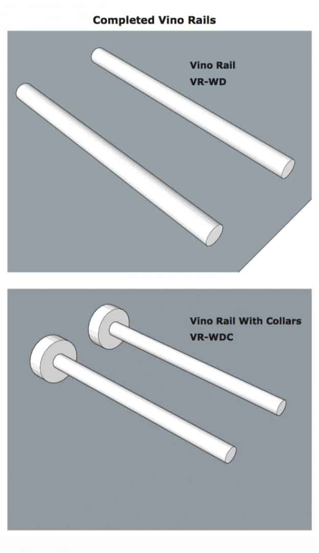 MODERN Metal Wine Racks - Vino Rails by *VintageView*