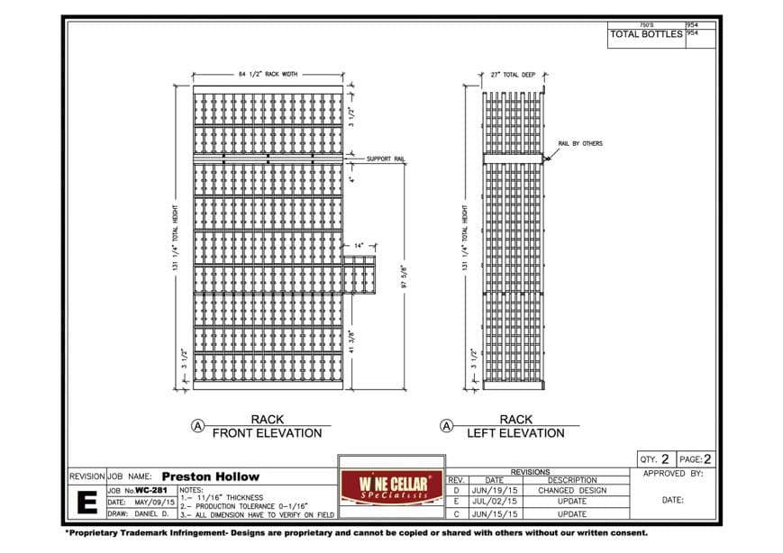 AWARD-WINNING Wine Room w/ Wood Racks **Dallas, TX**