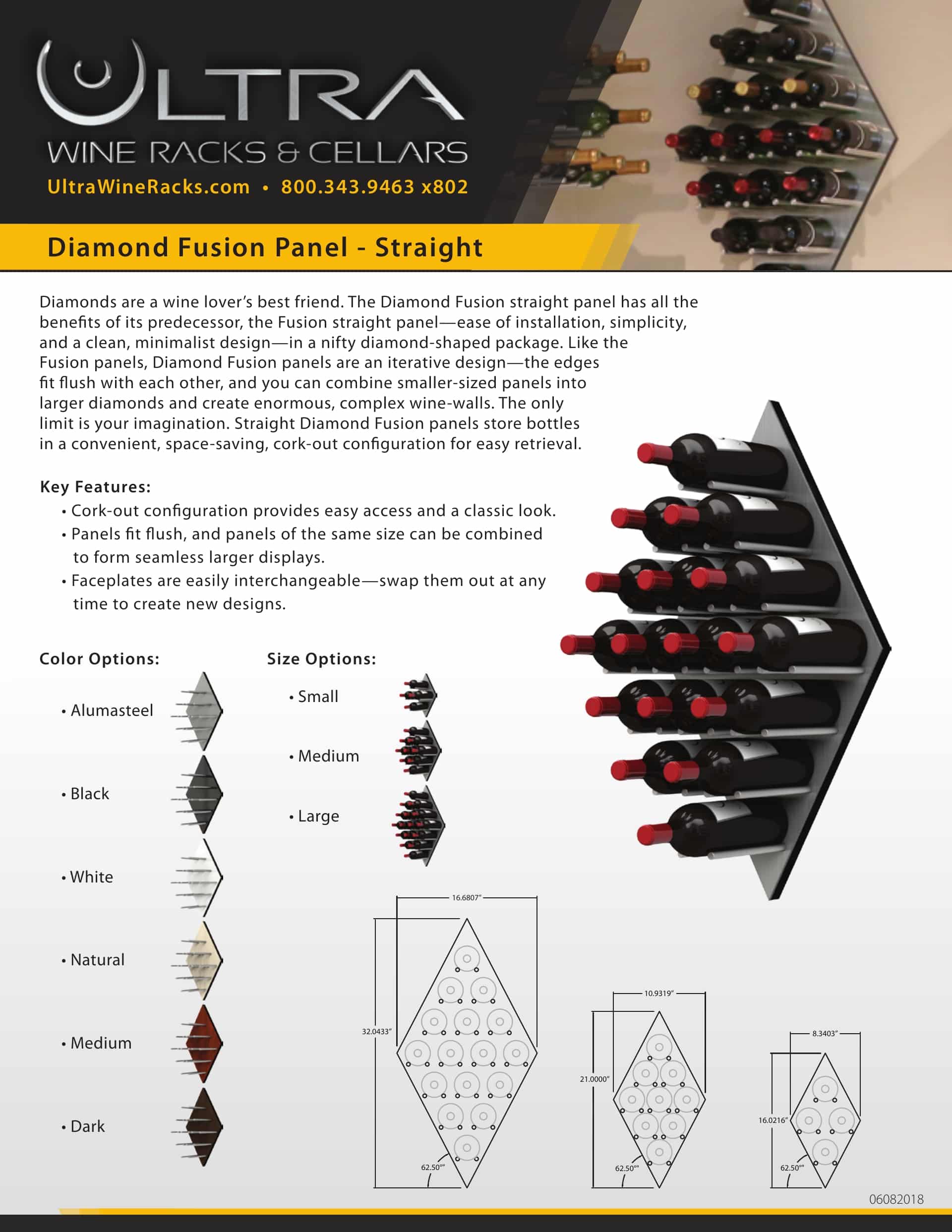 Create a Clean, Minimalist Design with Diamond Shaped Wine Racks