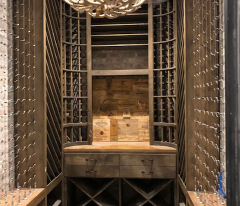 traditional wood wine cellar racking by wine cellar spec | Wine Cellar ...